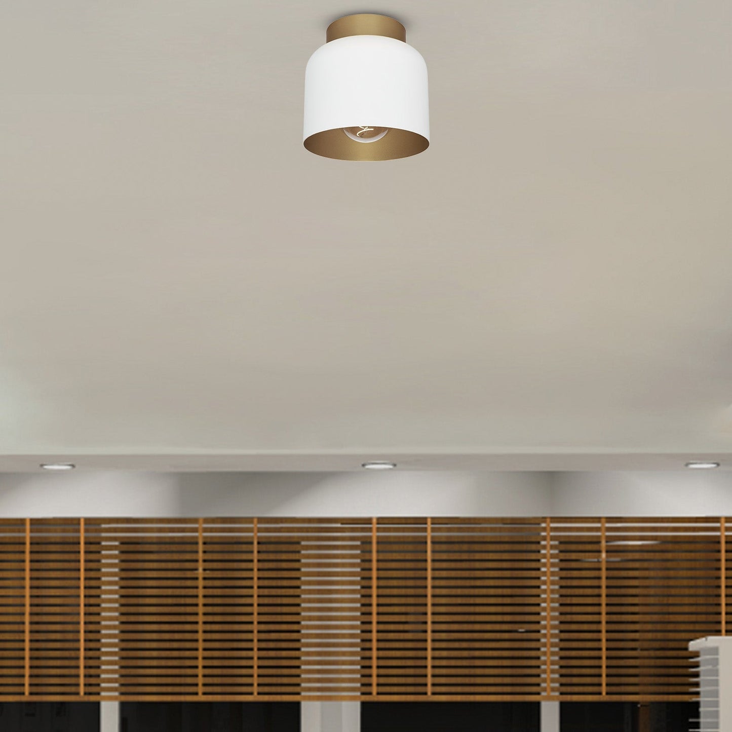 Brilliant Rene White DIY Install Batten Fix Light Shade