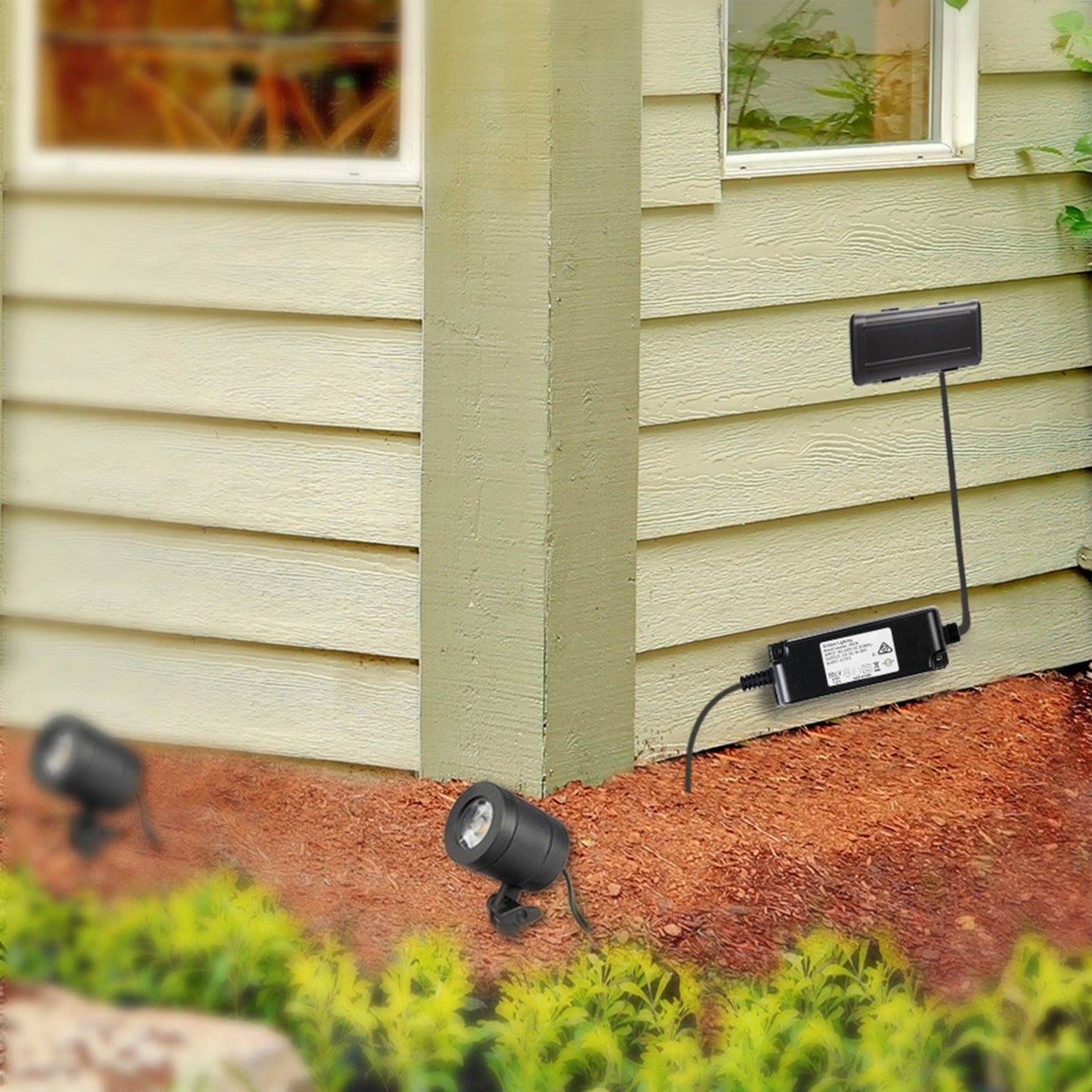 Brilliant Black 36W Transformer LED Exterior/Garden Transformer