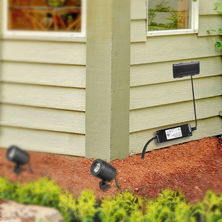 Brilliant Black 60W DC Transformer LED Exterior/Garden Transformer