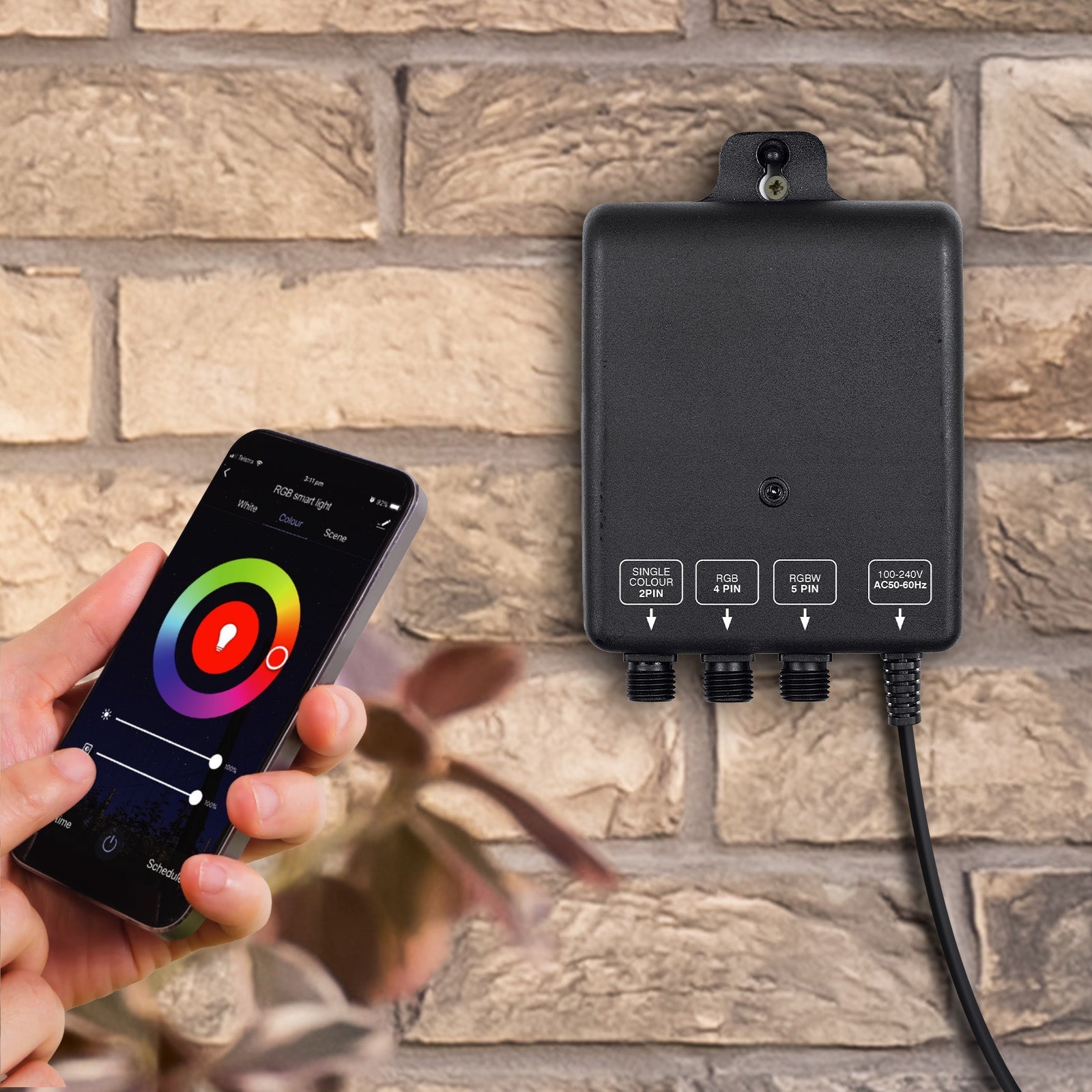 Brilliant Black Combi Smart WI-FI Controller and 60W Transformer
